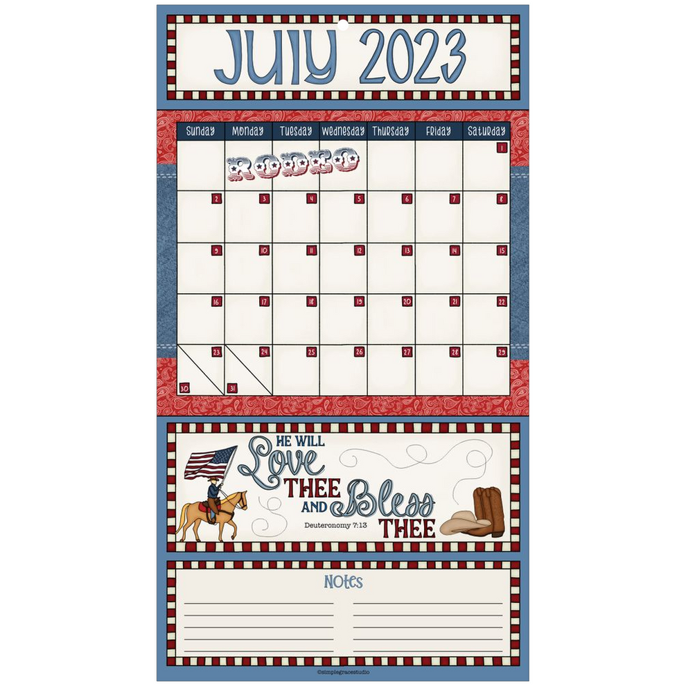 2023 Illustrated Wall Calendar – SimpleGraceStudio